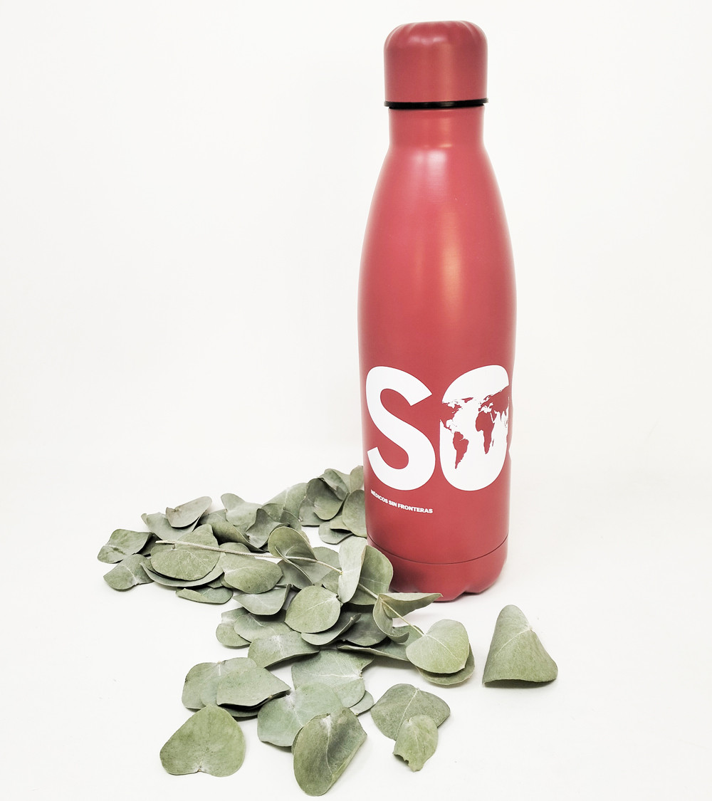 Bidón acero inoxidable rojo | Tienda Médicos sin Fronteras